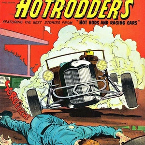 16 Drag-strip Hotrodders Digital Comics Bundle Classic Racing Comics ...