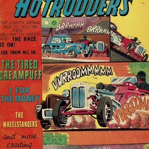16 Drag-strip Hotrodders Digital Comics Bundle Classic Racing Comics ...