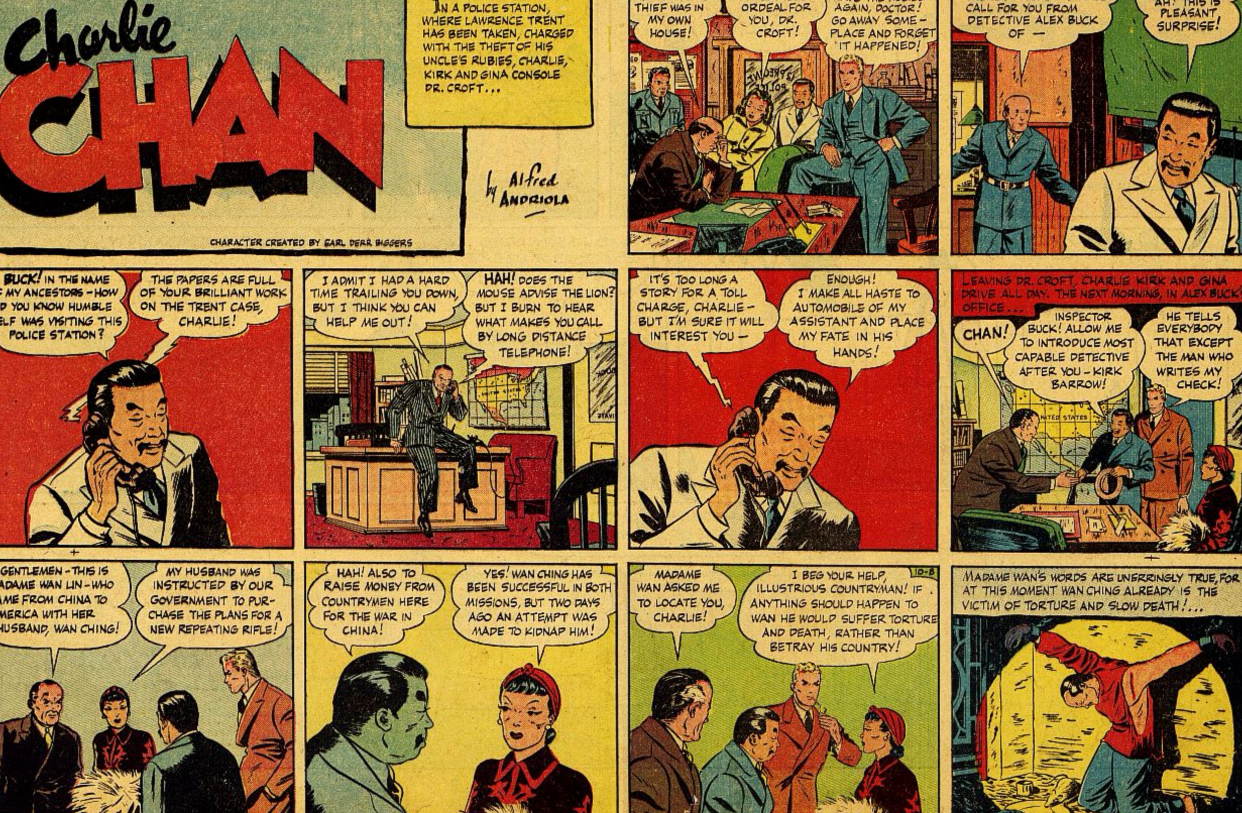 Charlie Chan Vintage Comic Strip Collection 1938-1942 Rare Strips, Vintage Strips, Instant ...