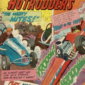 16 Drag-strip Hotrodders Digital Comics Bundle Classic Racing Comics ...