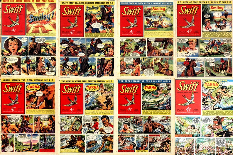 176 Digital Swift Comics + 5 Annuals! A Treasure Trove of Classic UK ...