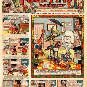 Rare Collection of 14 Issues of Tiger Tim's Weekly Comics Free Comic ...
