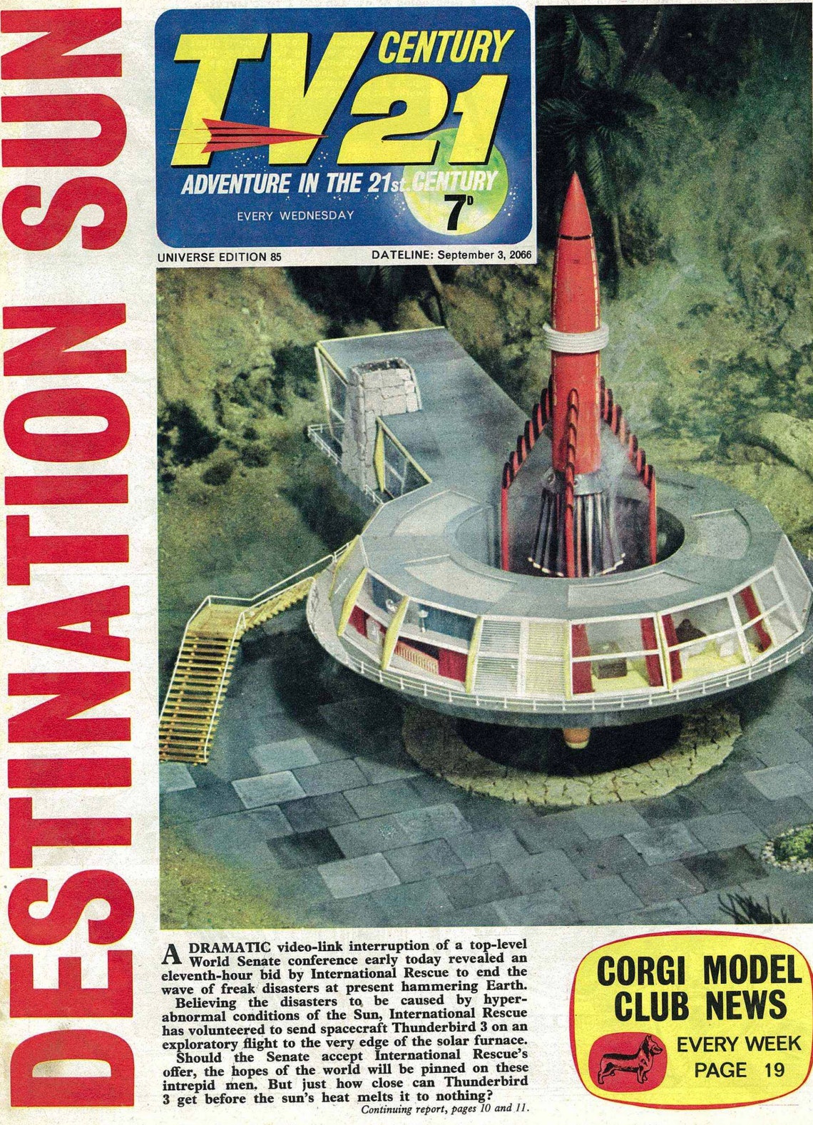 364 Comics, TV21 Century Comic, Joe 90, Fireball XL5, Thunderbirds ...