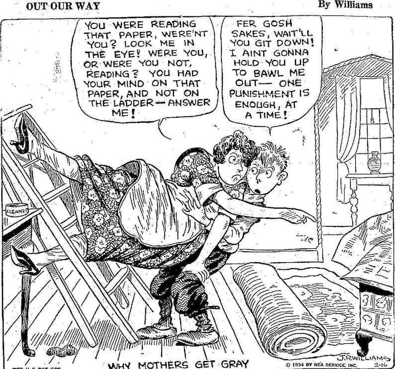 Vintage Out Our Way Comic Strips - Comic Book Readers Included ...