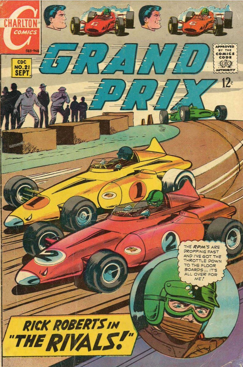 Grand Prix Comics 1967-1970, bundel met 15 nummers, Racing Comic Books ...
