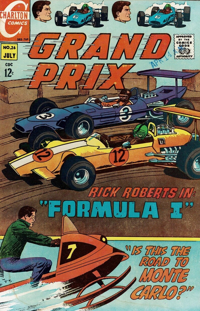 Grand Prix Comics 1967-1970, bundel met 15 nummers, Racing Comic Books ...