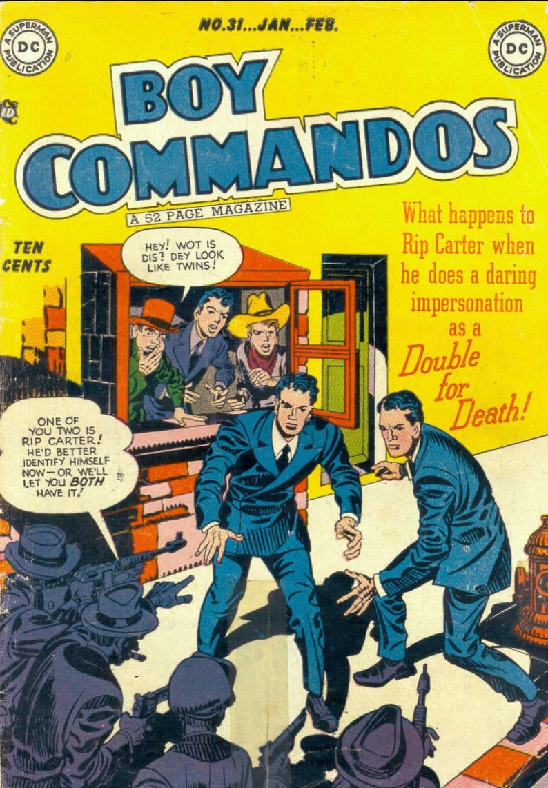 Boy Commandos, Rare Comics, Classic Comics, Classic Book Kids,digital ...