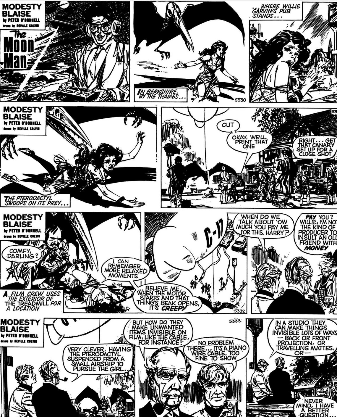 98 Comic Strips Modesty Blaise Comic Strip, Very Rare Comic Strip ...