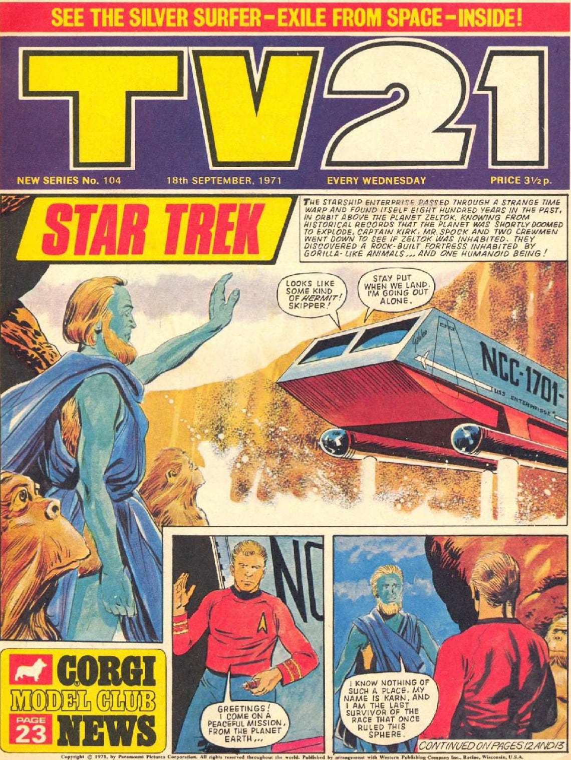 364 Comics, TV21 Century Comic, Joe 90, Fireball XL5, Thunderbirds ...