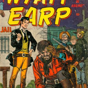 107 Wyatt Earp Comics Collection Classic Comic Books, Wild West Sheriff ...