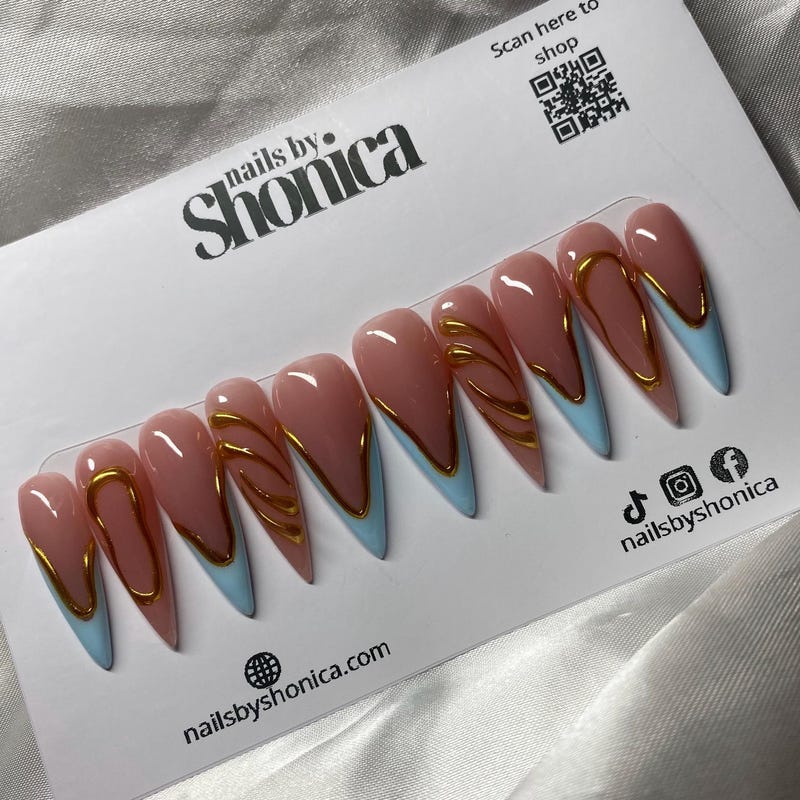 French Tip Long Square - Etsy