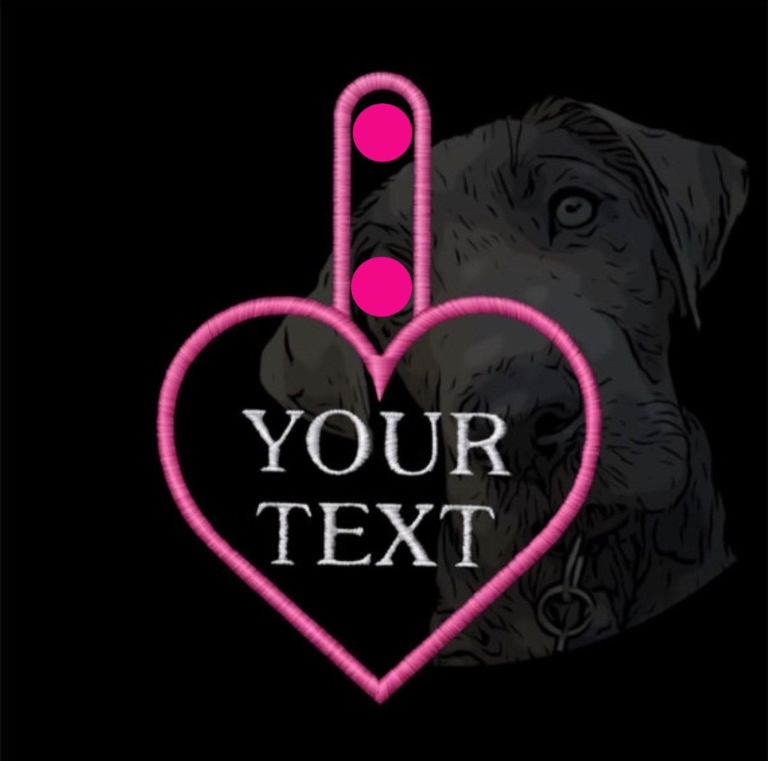 Customizable Heart Tab - Etsy