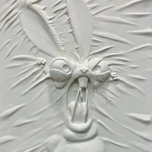 Mad Hare Plaster Sculpture - Etsy