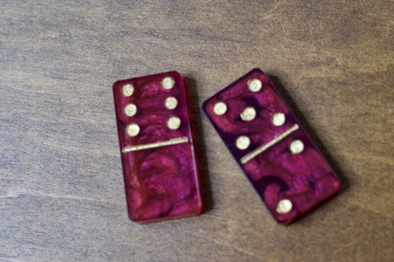 Exclusive Epoxy Resin Domino Set A Stylish Choice for Board Game ...