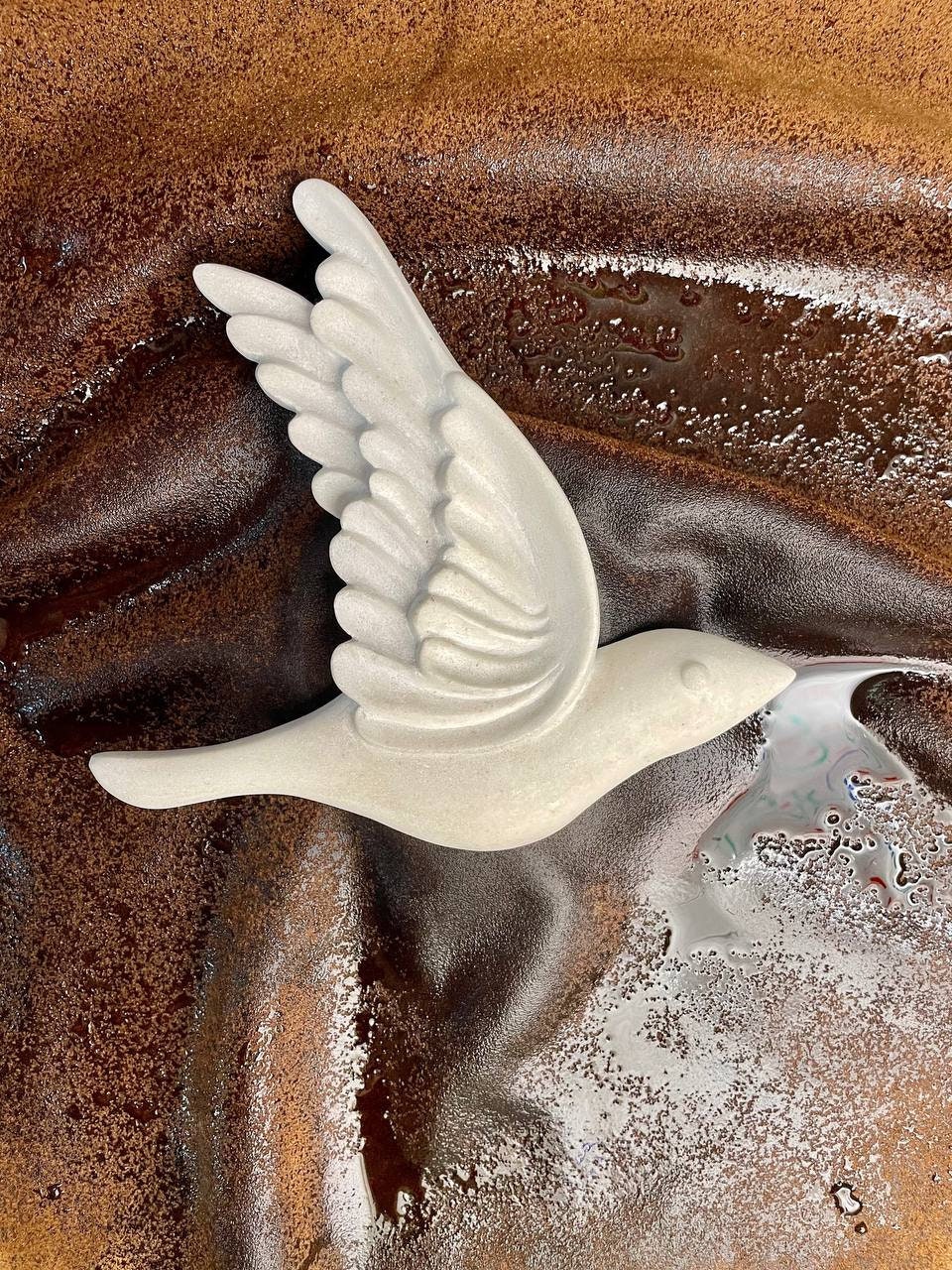 Gypsum Acrylic Marble Birds for Decoration and Decor of Walls ...