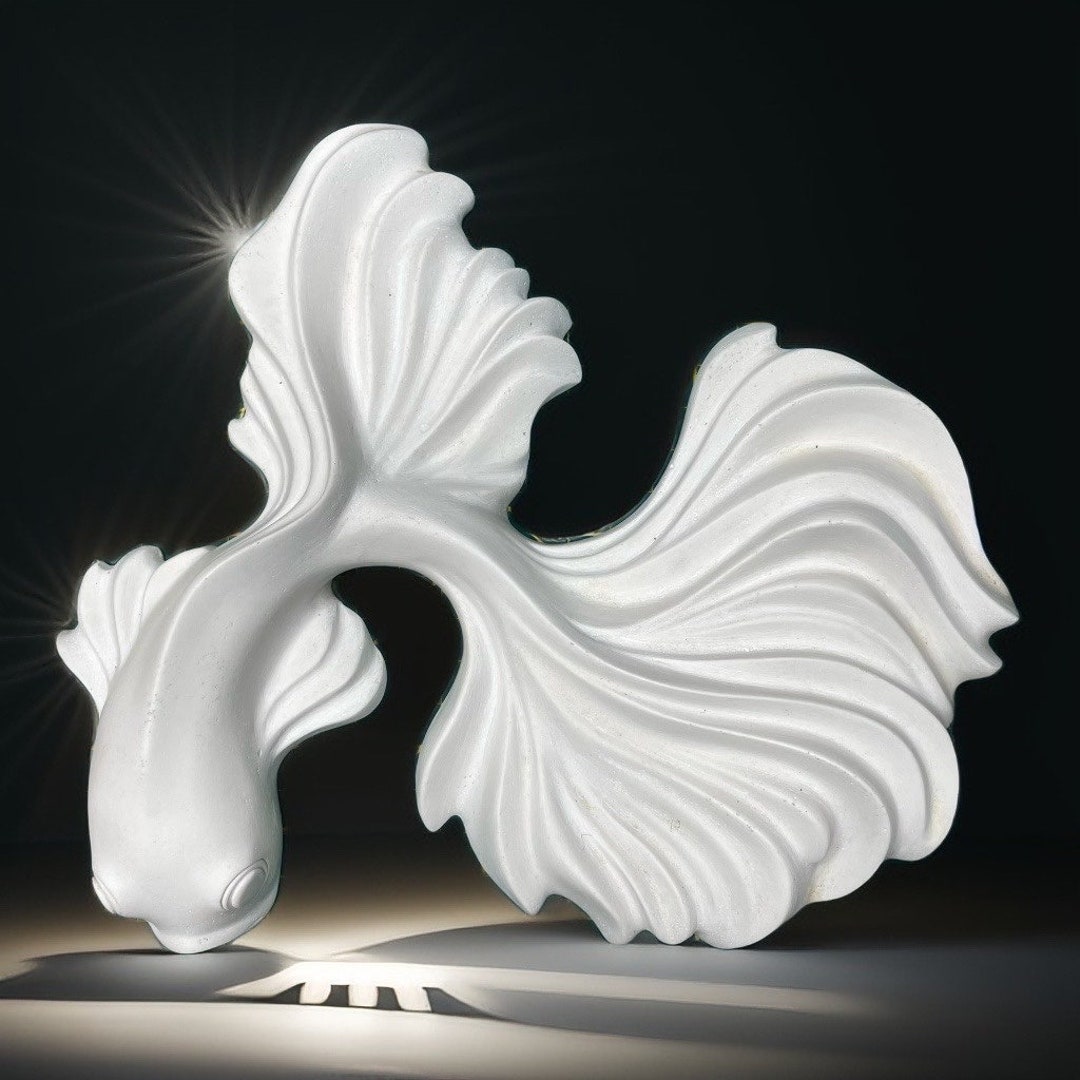Fish Made of Plaster. Handmade for Your Interior - Etsy