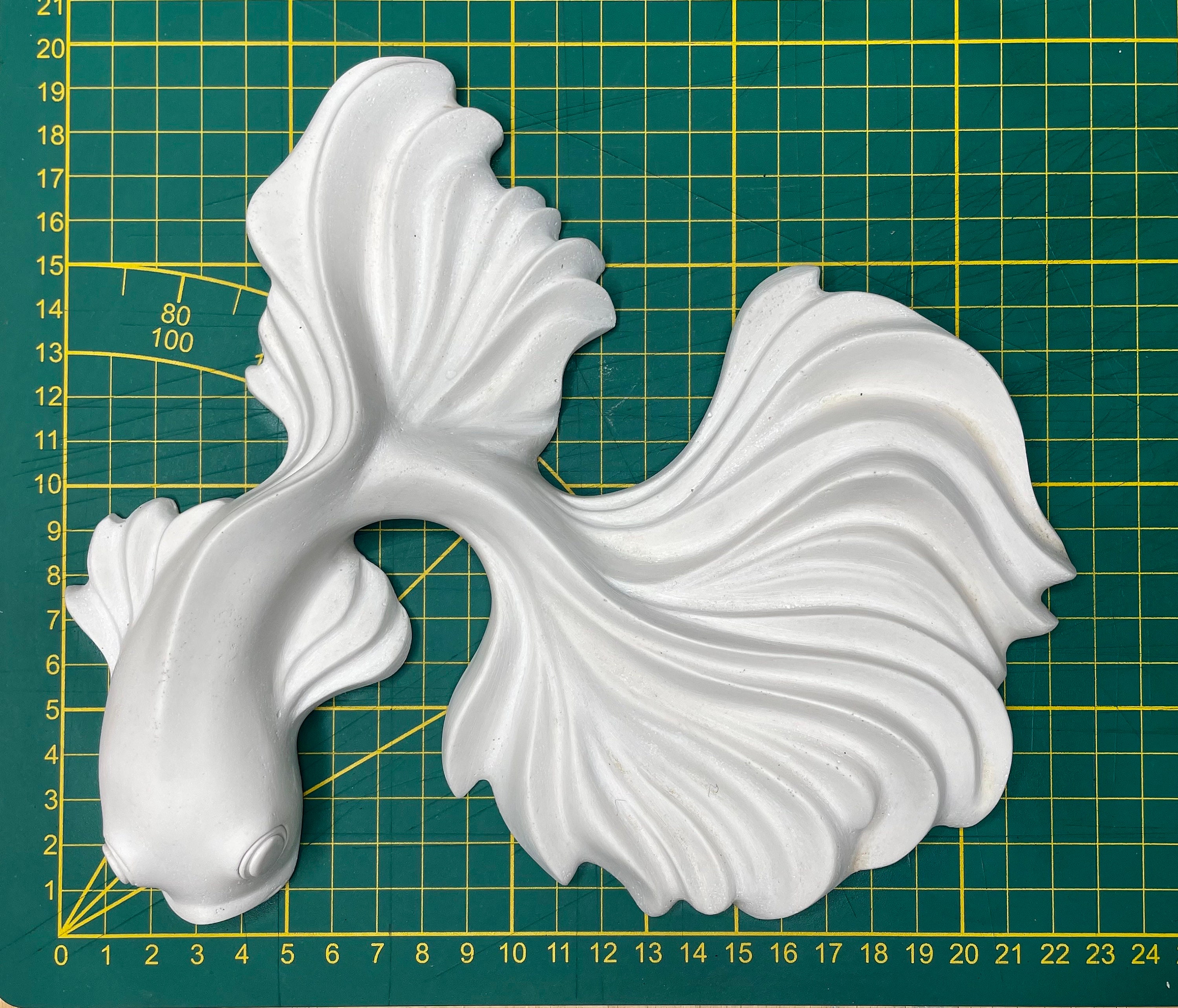 Fish Made of Plaster. Handmade for Your Interior - Etsy