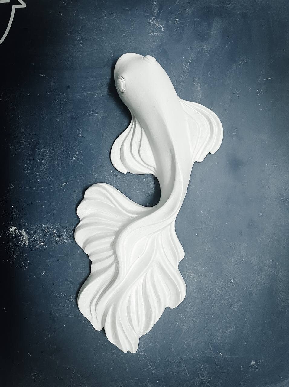 Unique Handmade Plaster Fish Perfect for Your Interior - Etsy