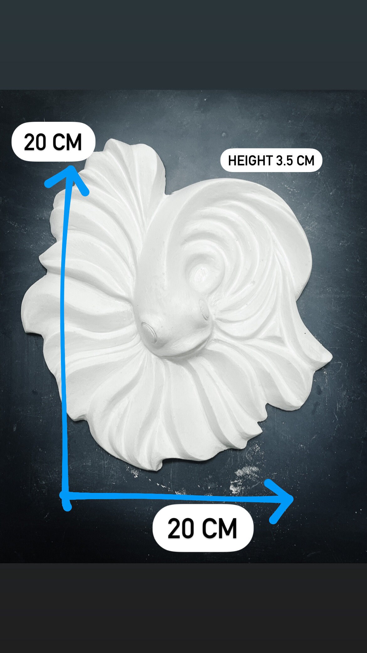 3 Unique Handmade Plaster Fish for the Interior - Etsy