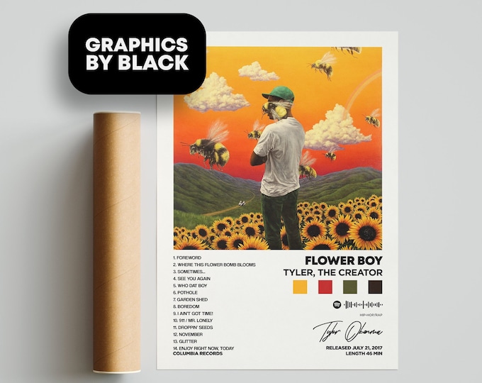 Tyler, the Creator Flower Boy Digital Album Art Poster Download Home ...