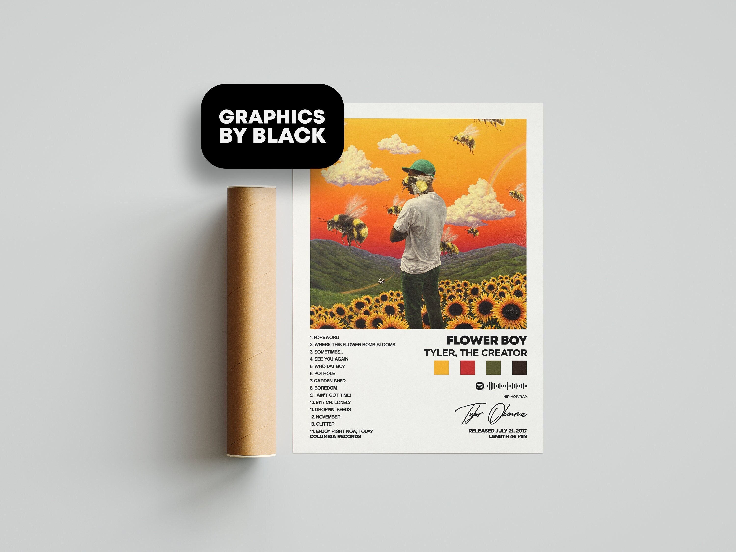 Tyler the Creator Flower Boy Digital Album Art Poster - Etsy