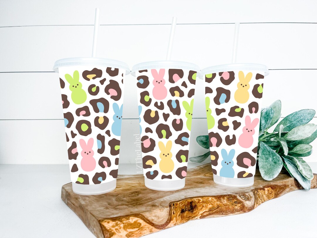 Easter Design Starbucks Style 24oz 710ml Cold Cup With Straw & Lid ...