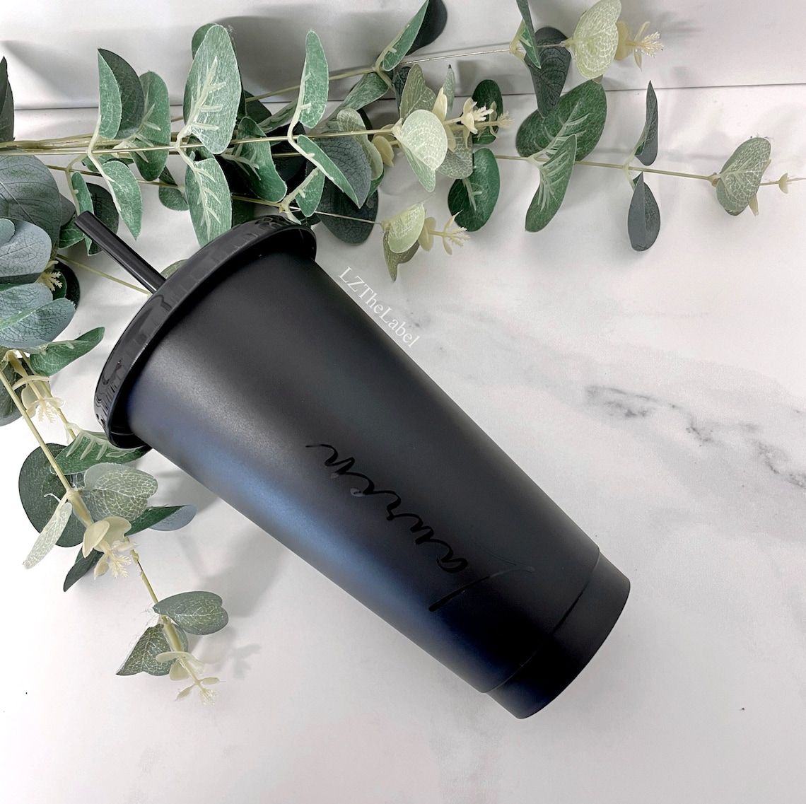 Personalised Black Matte Starbucks Style 24oz 710ml Cold Cup - Etsy