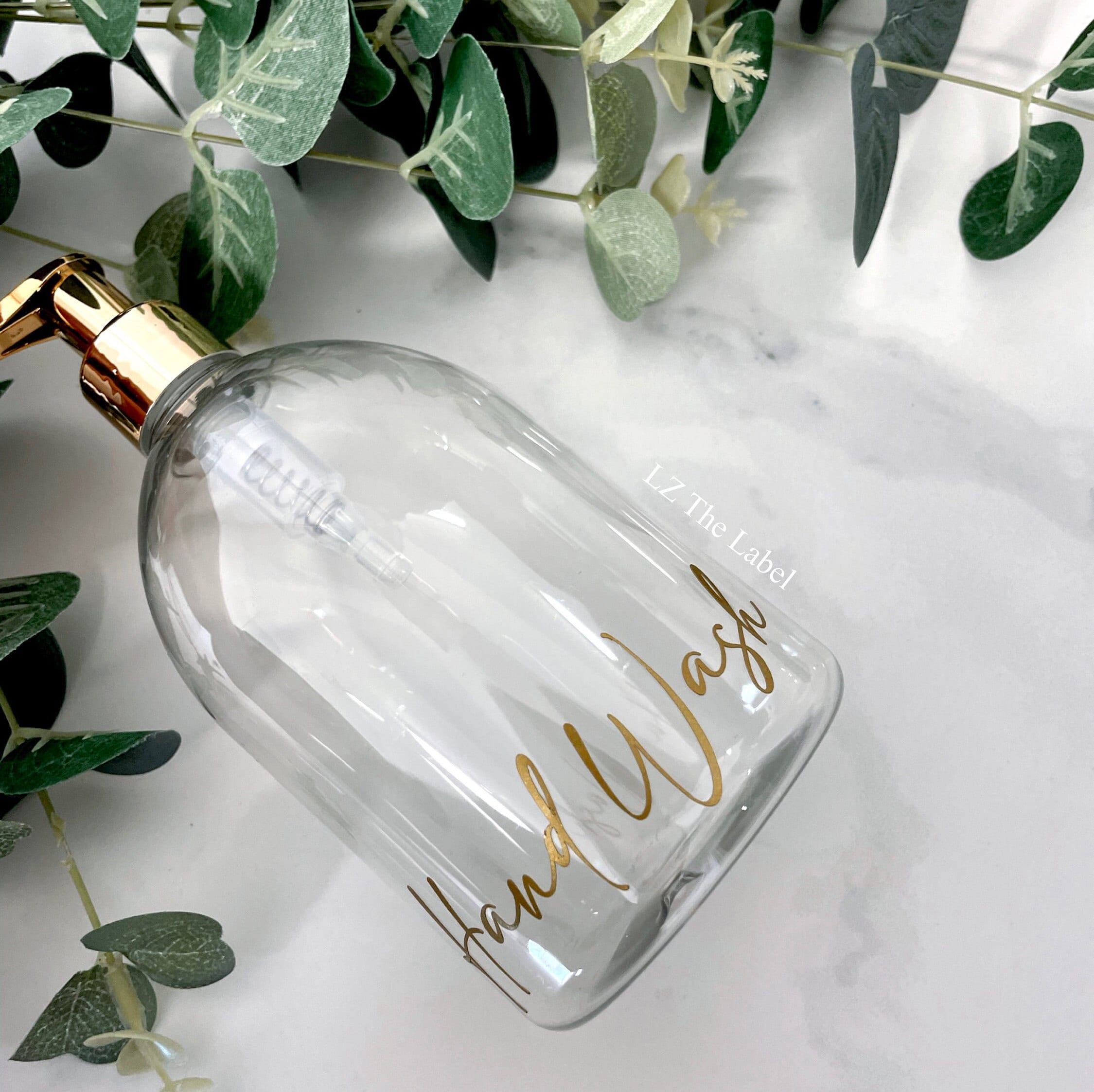 Personalised Clear Bell Shaped 500ml Plastic Bottle With Pump | Etsy