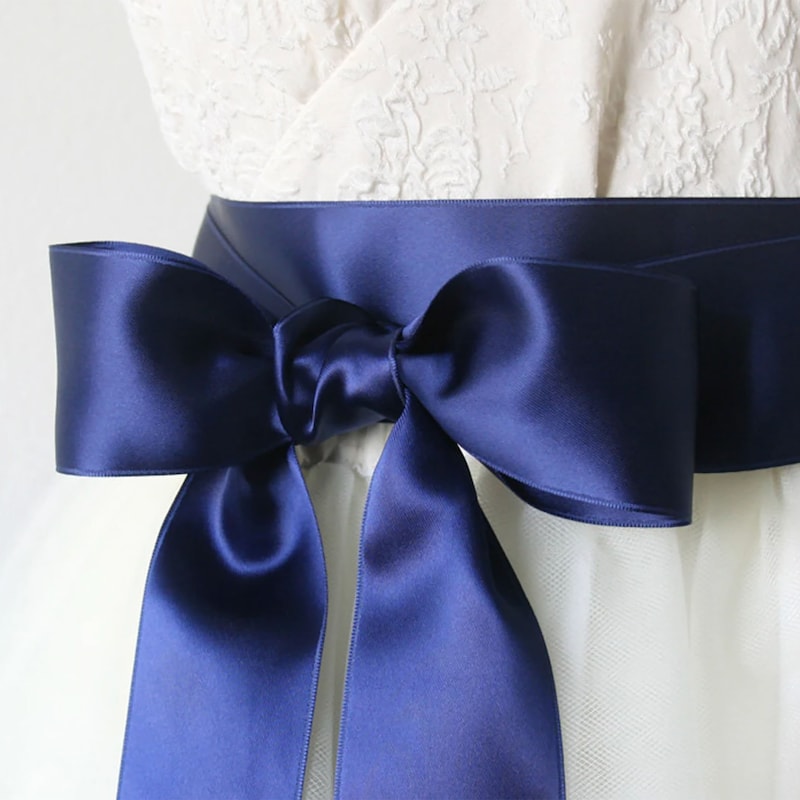 Navy Blue Sash - Etsy