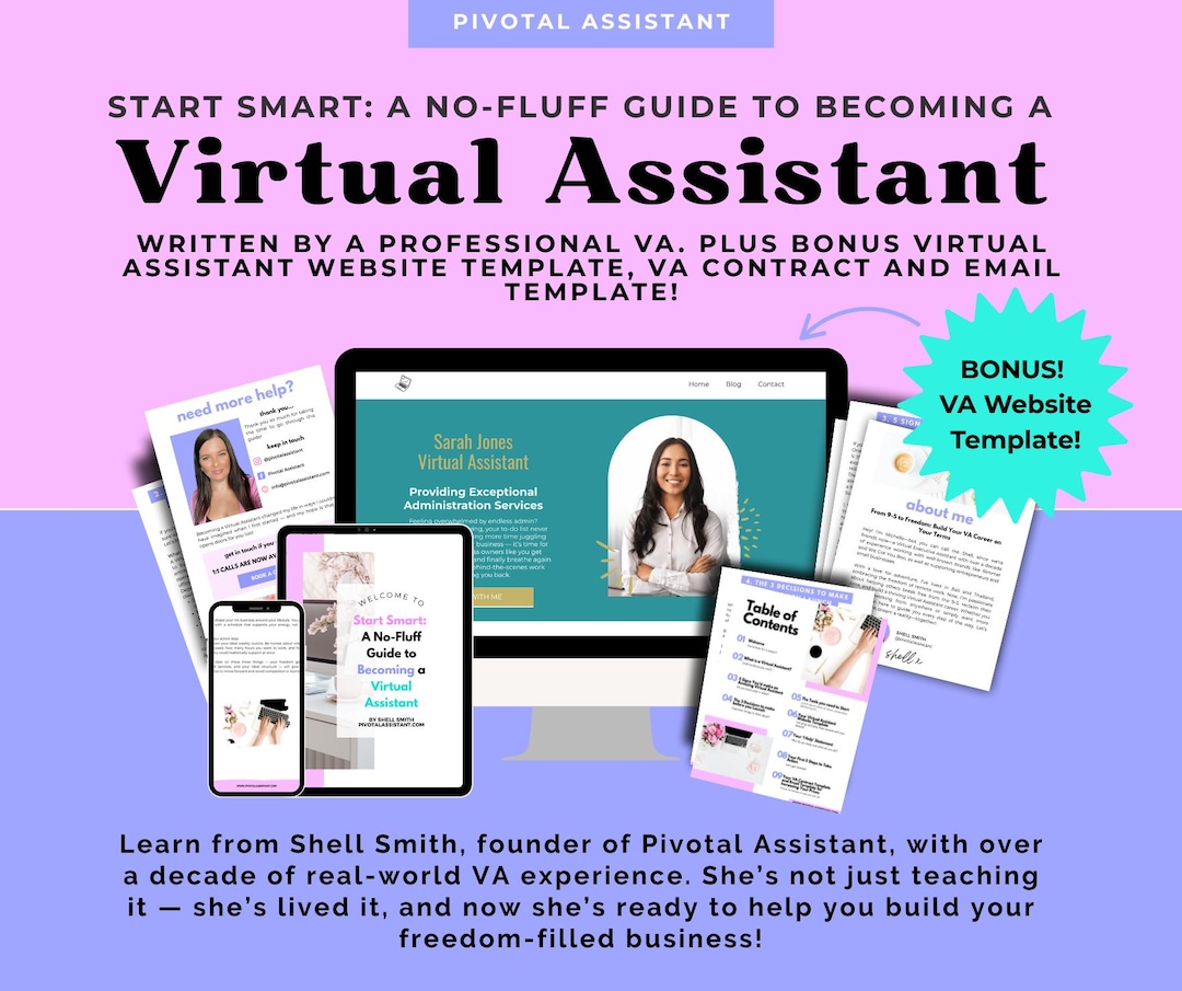 The Ultimate Virtual Assistant Starter Guide Plus VA Website Template ...