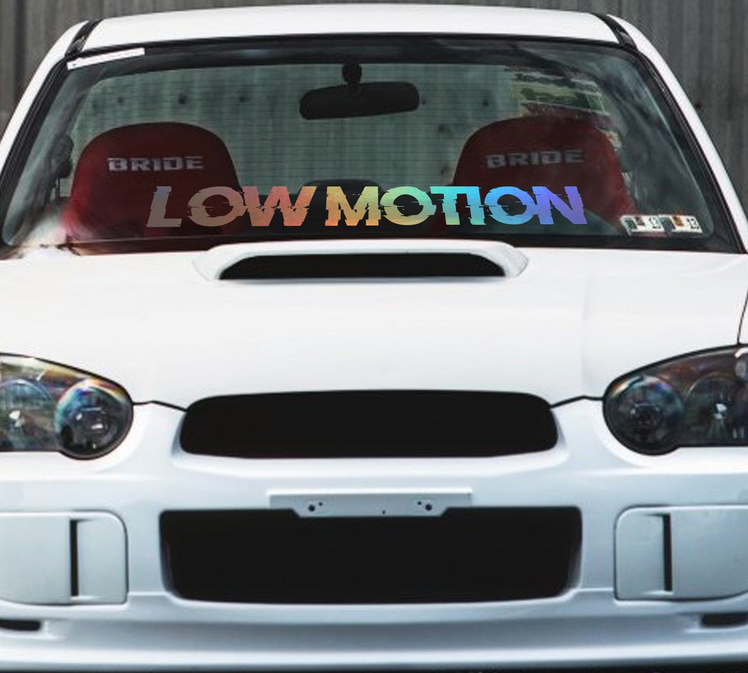 Low Motion Windshield Decal Car Sticker Banner JDM Vinyl Graphics - Etsy