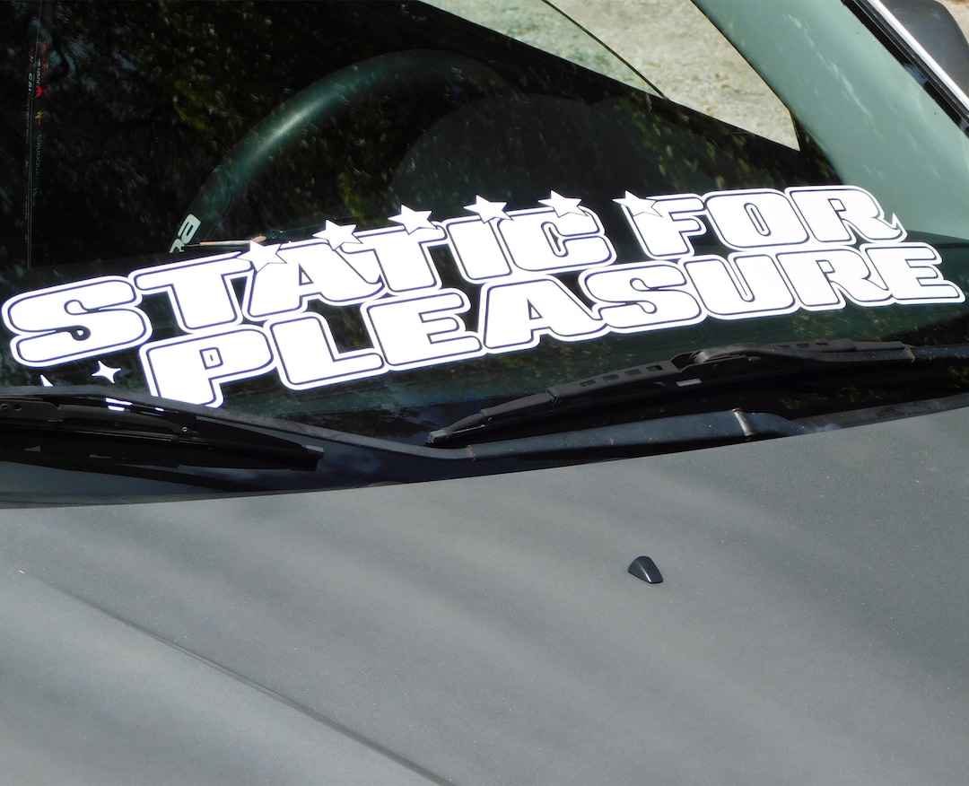 Static for Pleasure V2 Windshield Rear Window Decal Car Sticker Banner ...