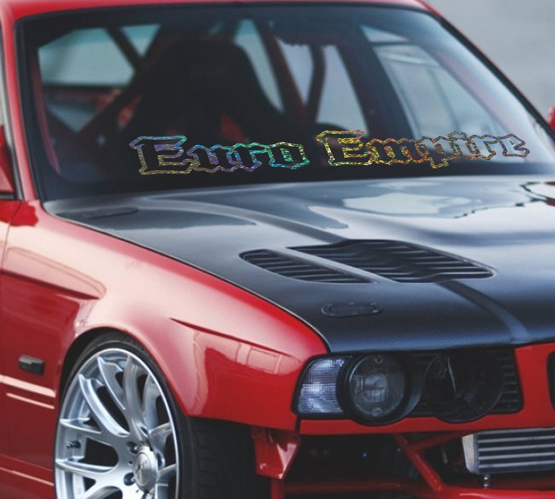 Euro Empire V2 Sticker Windshield Window Decal Banner Graphics Car ...