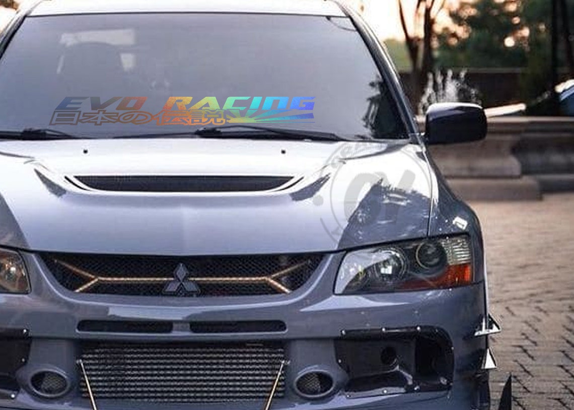 Evo Racing Windshield Decal Car Sticker Banner JDM Vinyl - Etsy