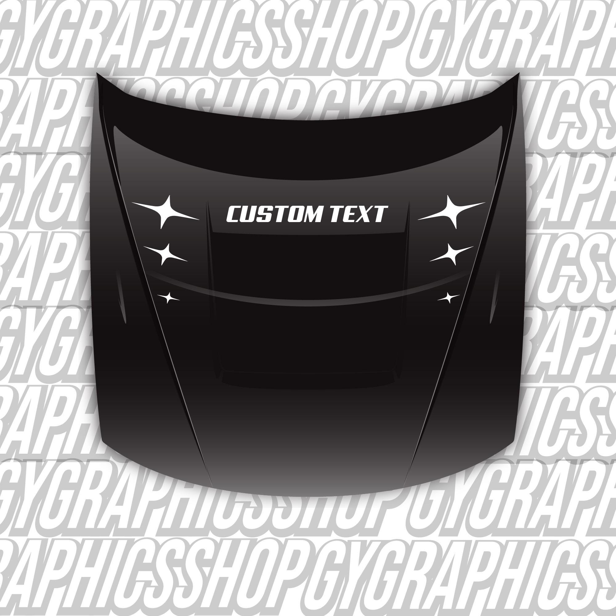 4 Point Stars Livery Hood Custom Racing Decals Drift Racing Door Banner ...