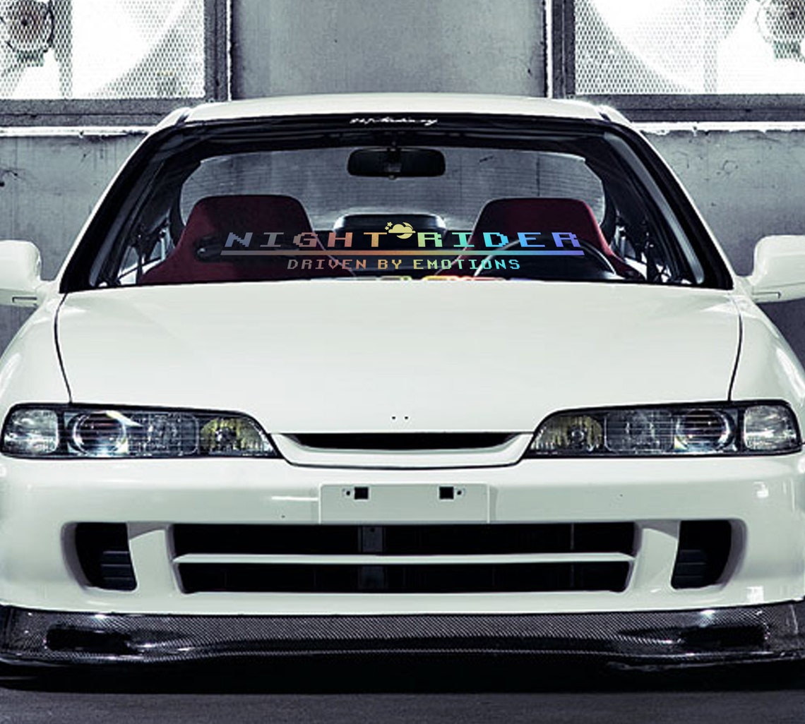 Night Rider Windshield Decal Car Sticker Banner JDM Vinyl - Etsy