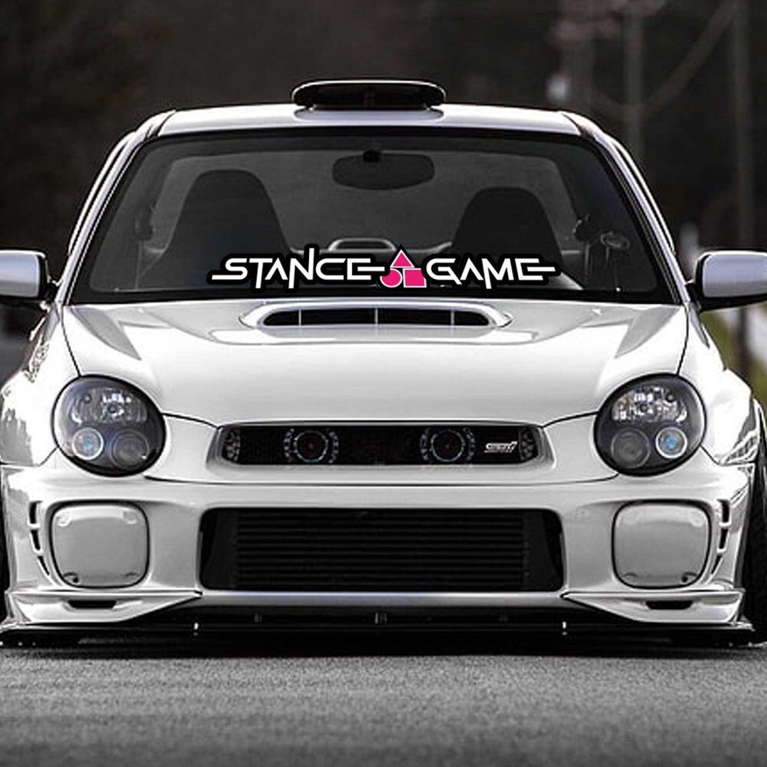 Stance Game Windshield Decal Car Sticker Banner JDM Vinyl Graphics ...