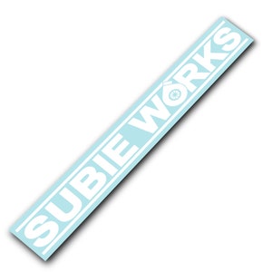 Subie Works Windshield Decal Car Sticker Banner JDM Vinyl Graphics ...