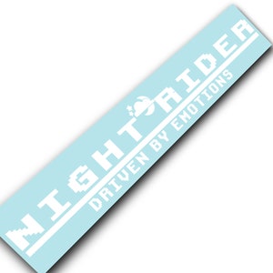 Night Rider Windshield Decal Car Sticker Banner JDM Vinyl - Etsy