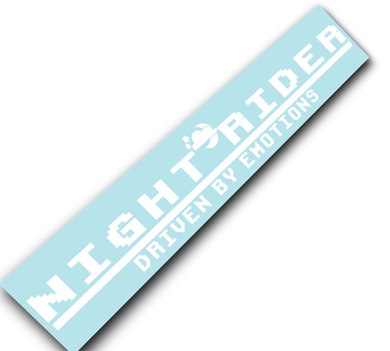 Night Rider Windshield Decal Car Sticker Banner JDM Vinyl - Etsy