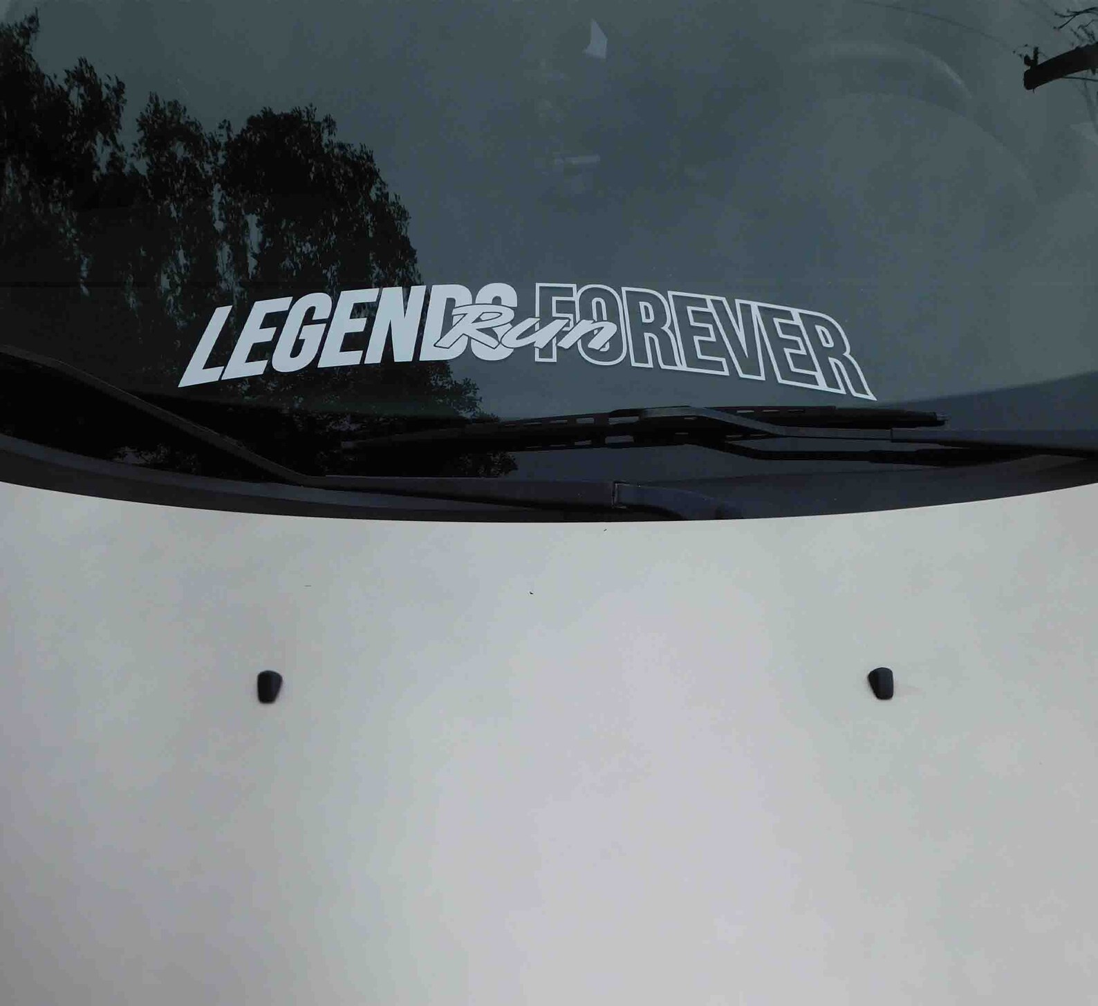 Legends Run Forever Windshield Rear Window Decal Car Sticker Banner JDM ...