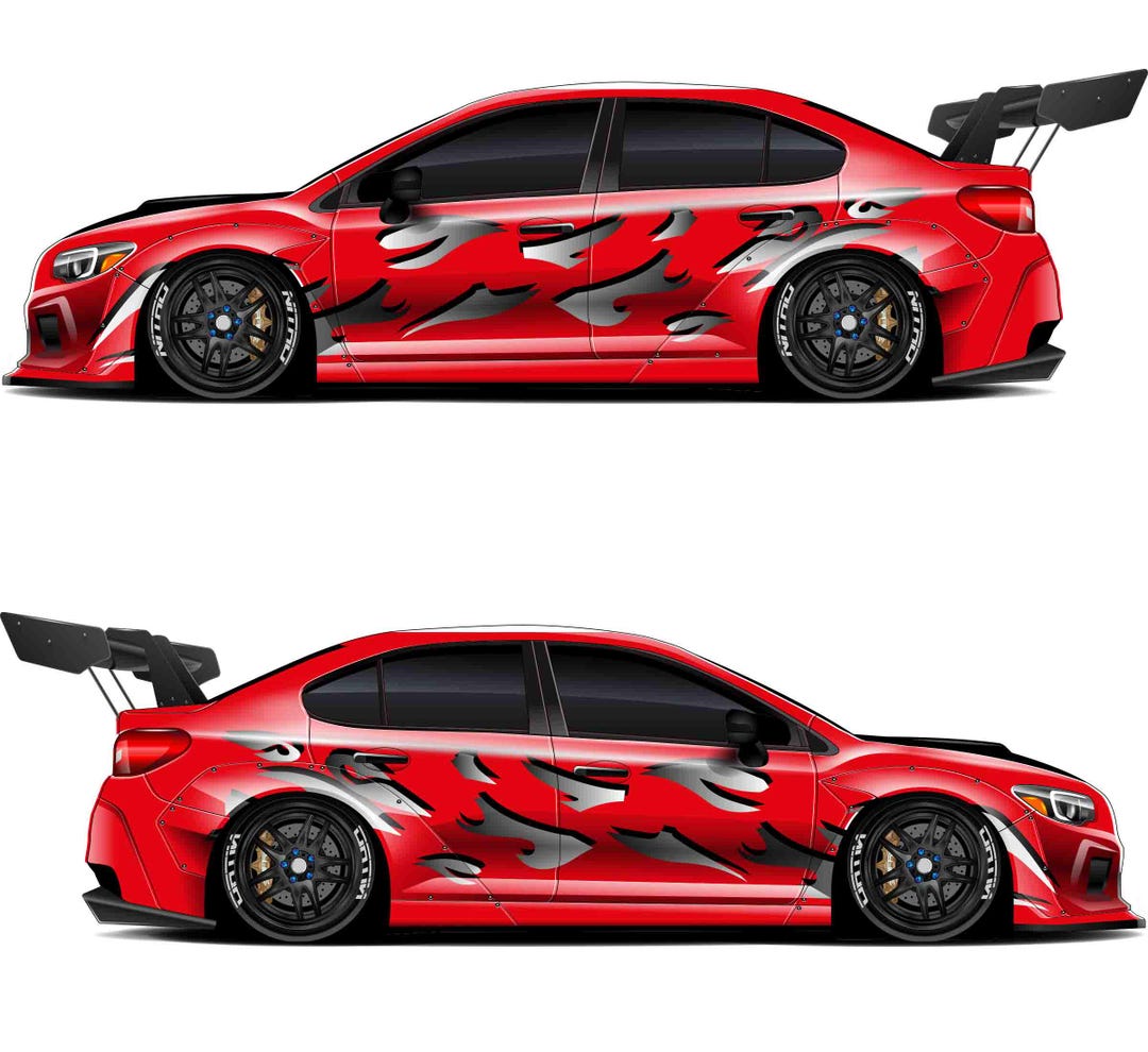 The Savage #1 Livery Left and Right Sides Custom Racing Decals Drift ...