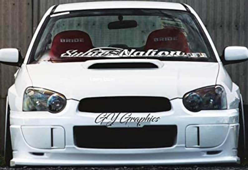 Windshield Decal Car Sticker Banner JDM Vinyl Graphics - Etsy