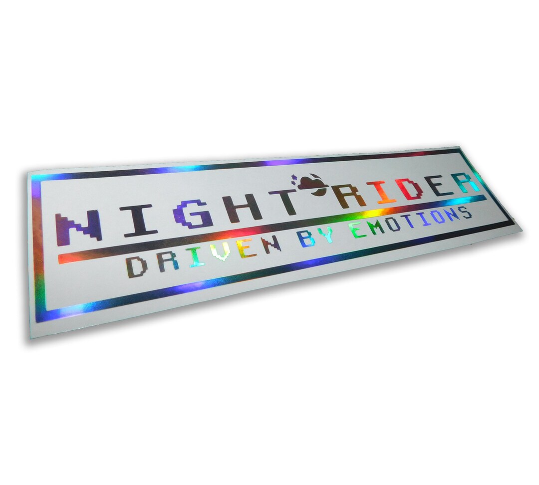Night Rider V2 Decal Sticker Window Windshield Banner JDM Stance Car ...
