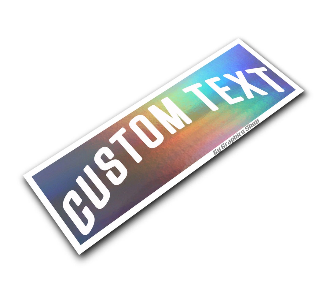 Custom Text Slap Windshield Rear Window Decal Car Sticker Banner JDM ...