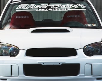 Windshield Decal Car Sticker Banner JDM Vinyl Graphics - Etsy