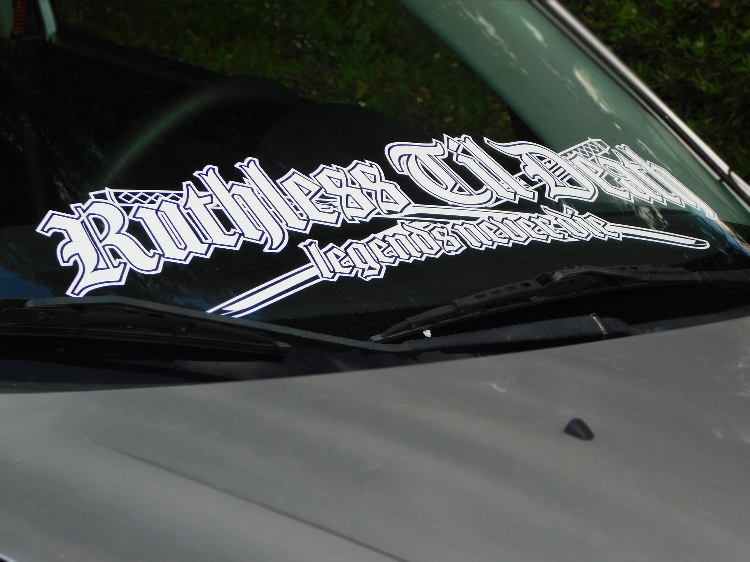 Ruthless Til Death Legends Never Die Windshield Rear Window - Etsy Hong ...