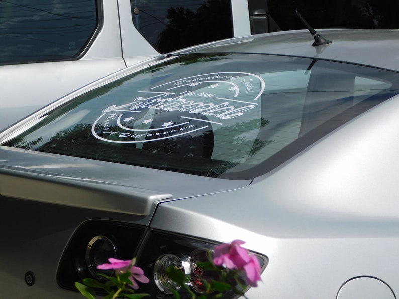 Antisocial V1 Windshield Rear Window Decal Car Sticker Banner - Etsy