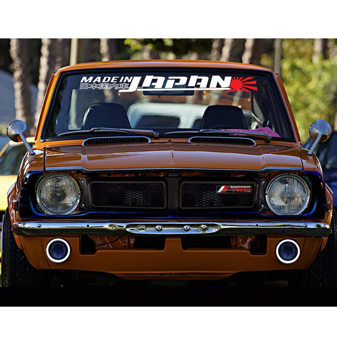 Made in Japan V1 Windshield Decal Car Sticker Banner JDM Vinyl Graphics ...