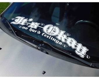 Lucky & Blessed Windshield Rear Window Decal Car Sticker Banner JDM ...